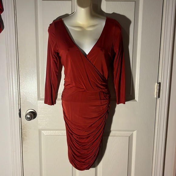 bebe | Dresses | Bebe Red Back Sexy Dress | Poshmark